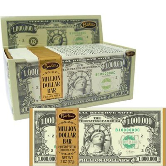 1 Million Dollar Chocolate Bar 12ct 2oz | Four Seasons Candy