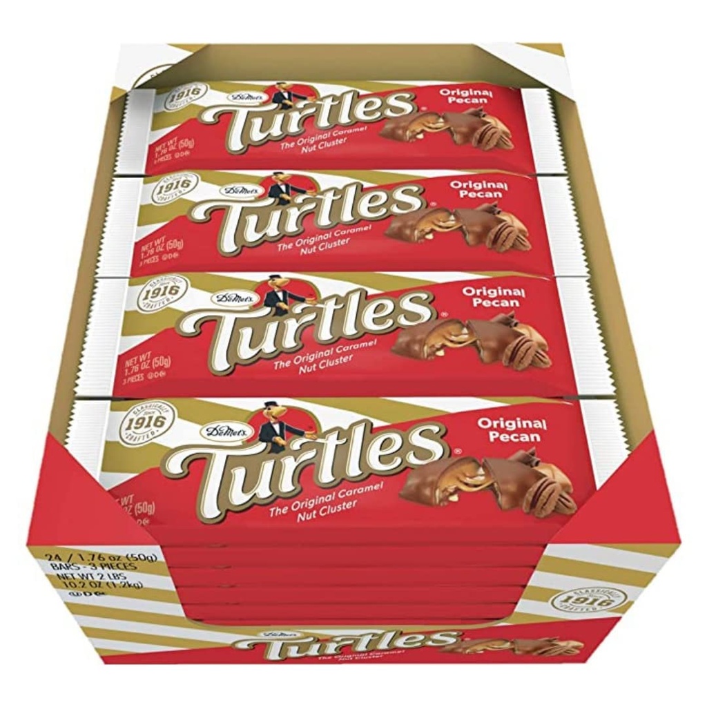 Turtles Chocolate Bar 24ct 1.76oz | Four Seasons Candy